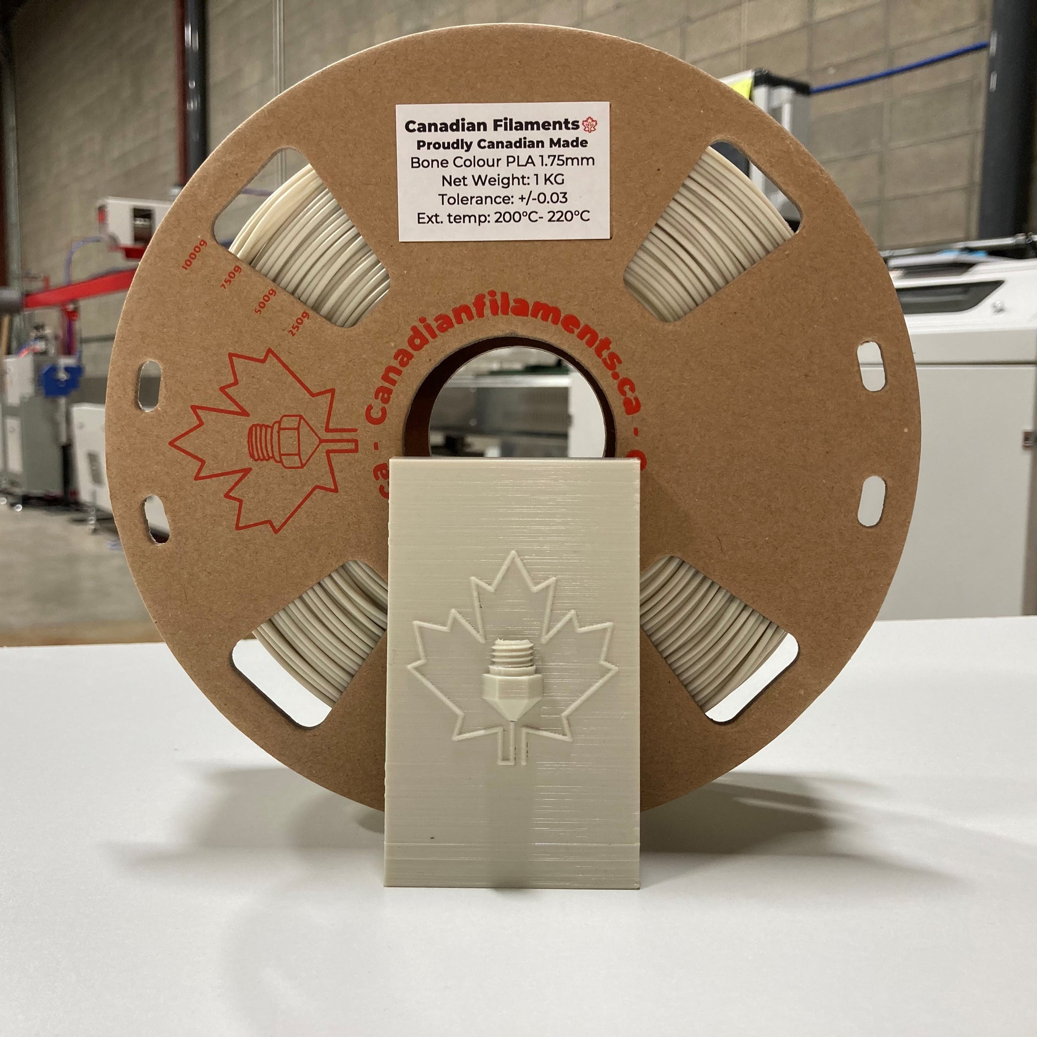 Premium Bone Colour PLA 1.75mm Filament (1kg/roll)