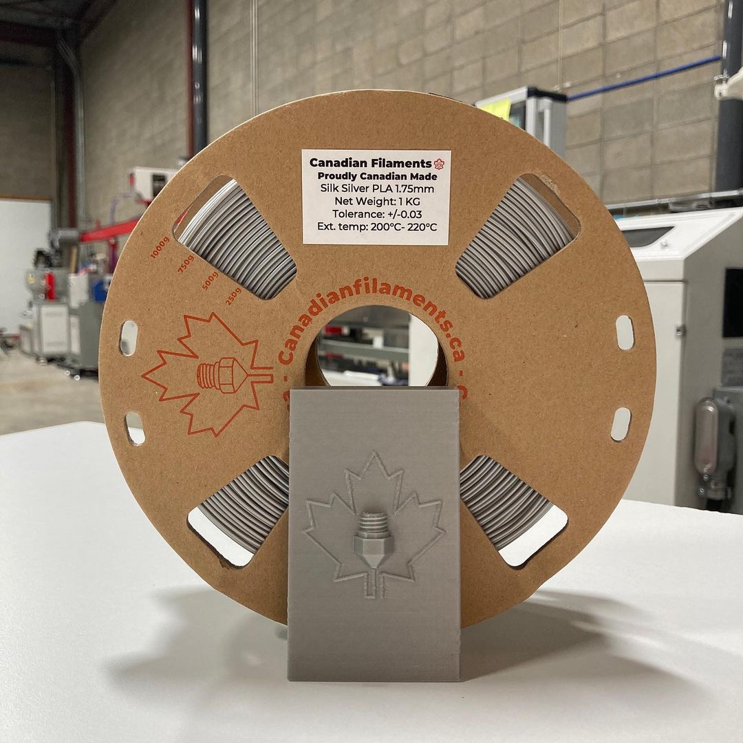 Premium Silk Silver PLA 1.75mm Filament (1kg/roll)